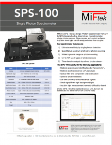 SPS-100資料 | 製品紹介 | Phototek Laboratory 株式会社